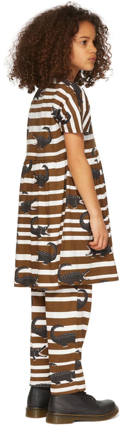 Mini Rodini Kids Brown Crocodile Dress Mini Rodini