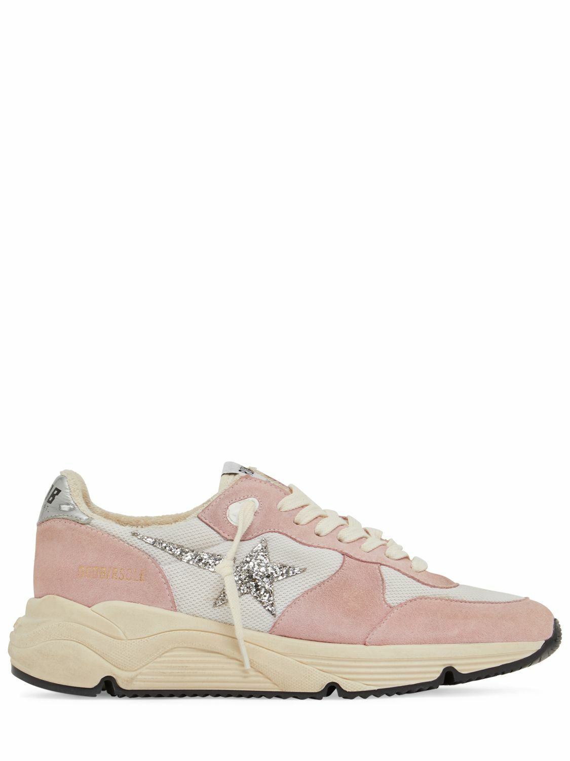 GOLDEN GOOSE - 30mm Running Leather & Mesh Sneakers Golden Goose Deluxe ...