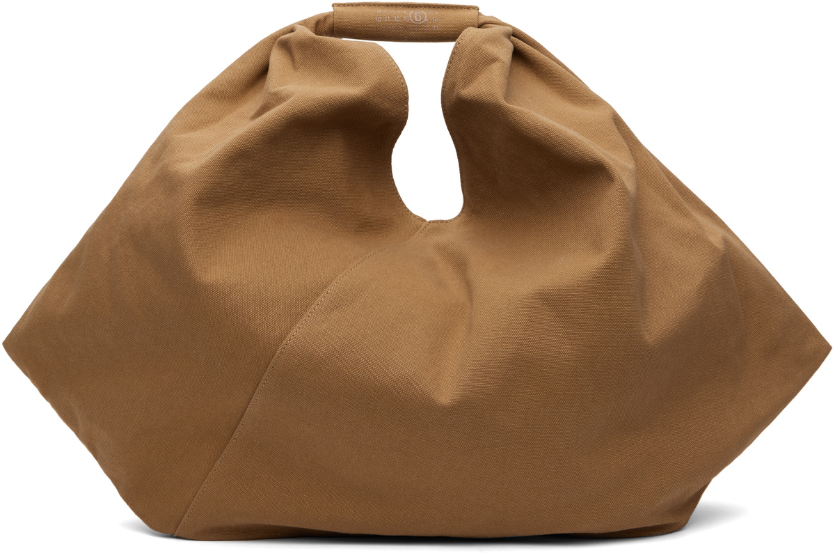 MM6 Maison Margiela Brown Triangle Tote MM6 Maison Margiela