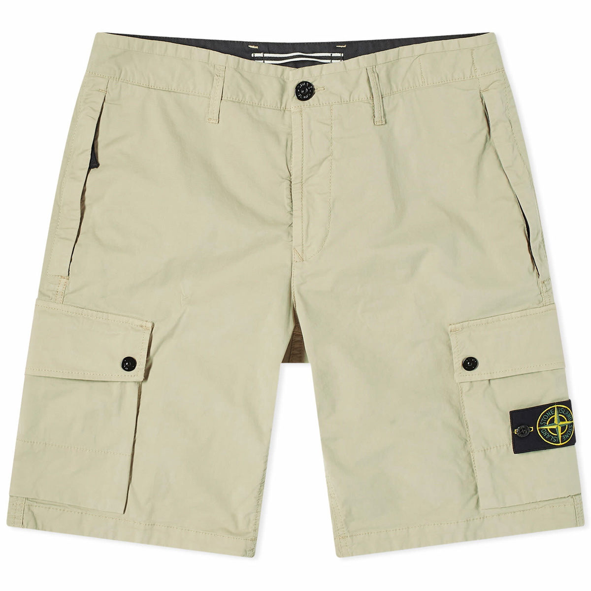 Stone Island Men's Supima Cotton Cargo Shorts in Pistachio Stone Island
