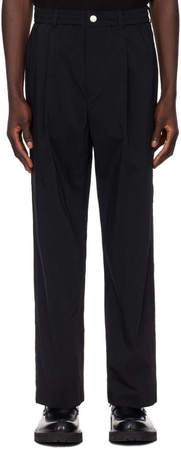 Solid Homme Black Drawstring Trousers Solid Homme