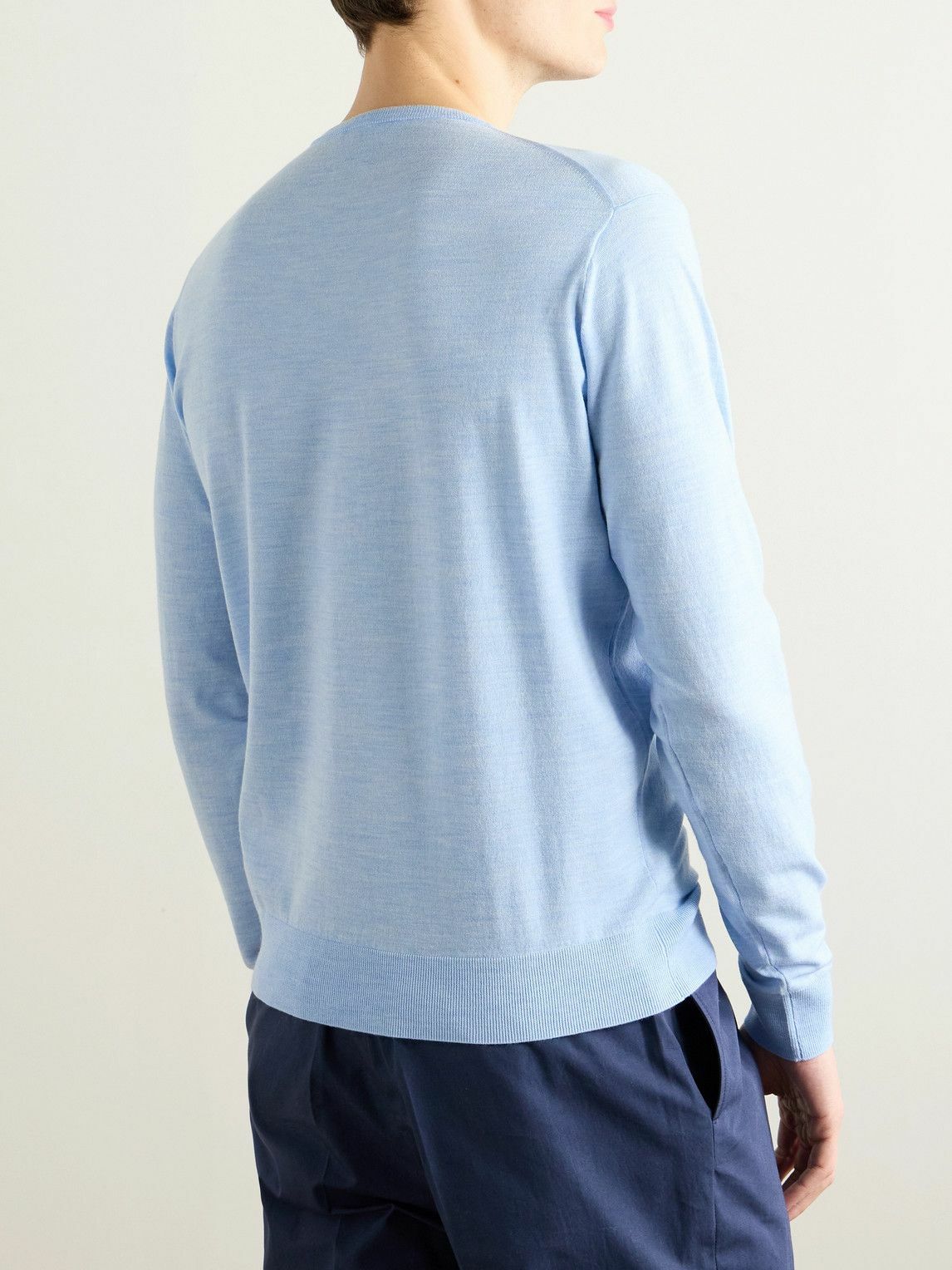 Peter Millar - Excursionist Flex Merino Wool-Blend Sweater - Blue Peter Millar