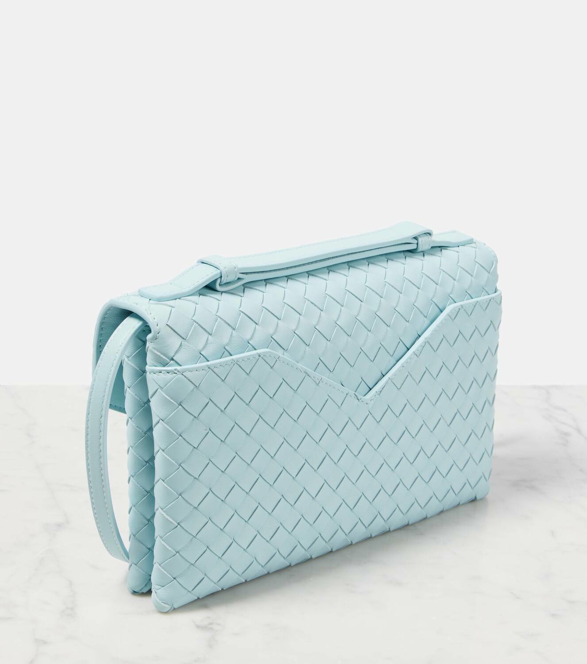 Bottega Veneta Knot Lock Intrecciato leather crossbody bag Bottega Veneta