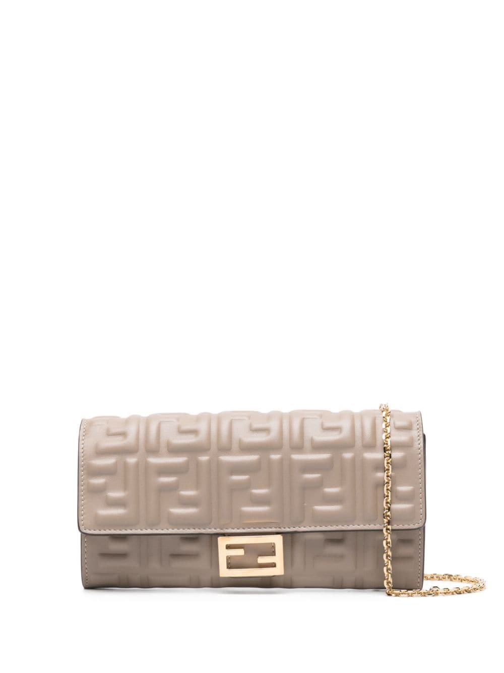 FENDI - Baguette Leather Wallet On Chain Fendi