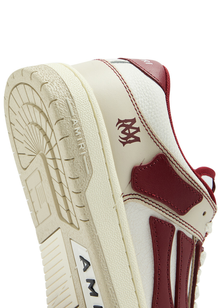 Amiri Skel Panelled Leather Sneakers Red Amiri
