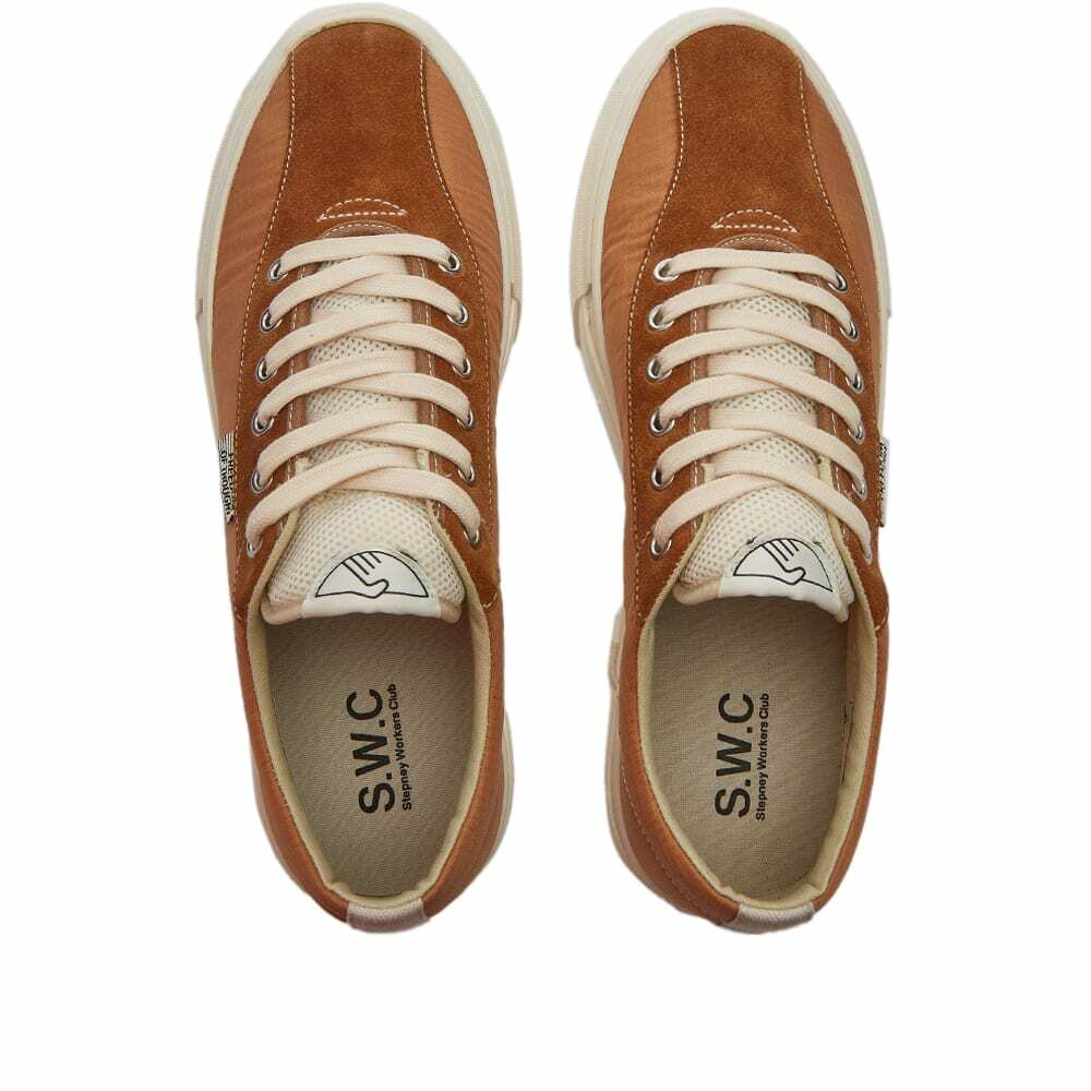 Stepney Workers Club Dellow Track Nylon Sneakers in Clay Stepney ...