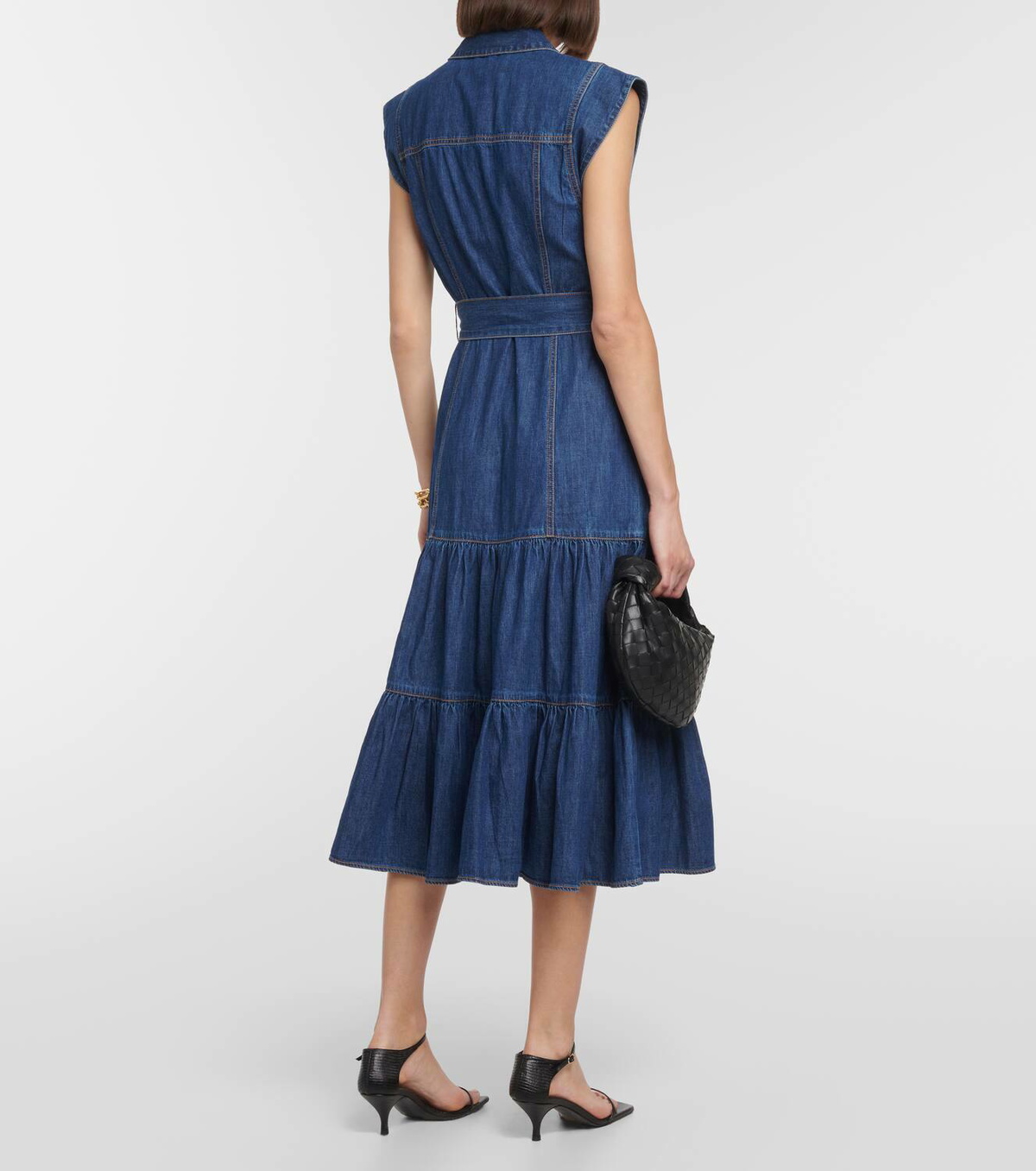 Veronica Beard Arnetta denim midi dress Veronica Beard