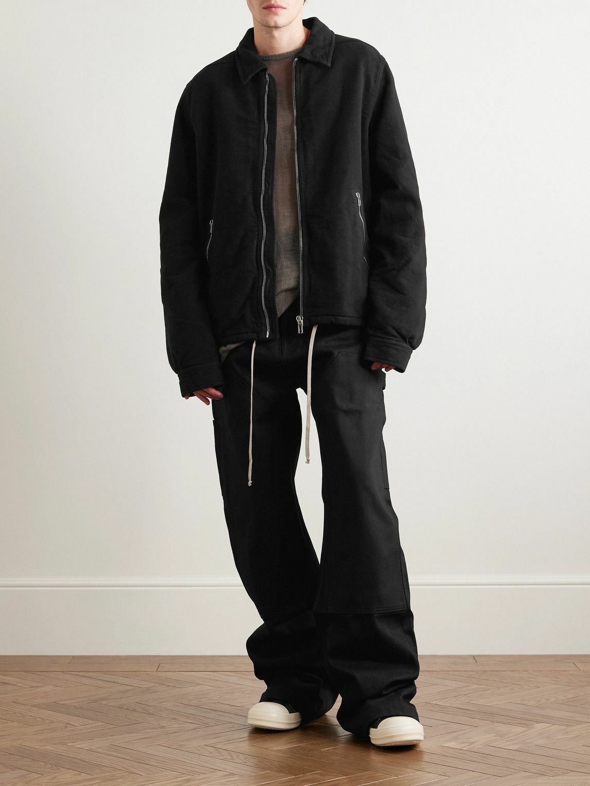 DRKSHDW by Rick Owens - Double-Knee Geth Wide-Leg Selvedge DRKSHDW by Rick Owens - Double-Knee Geth Wide-Leg Selvedge