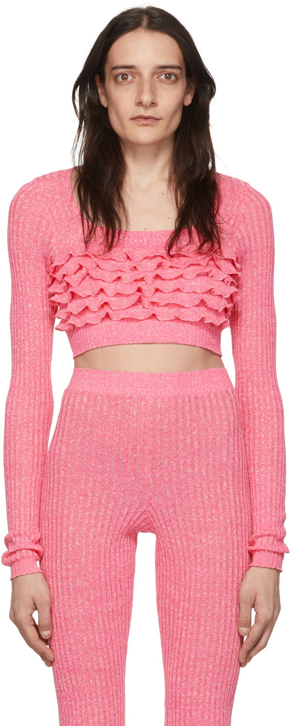 MSGM Pink Cotton Sweater MSGM