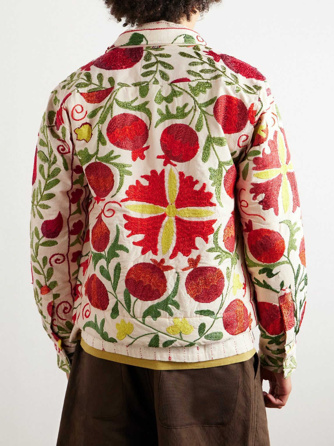 Kardo - Bodhi Embroidered Quilted Cotton Jacket - Red Kardo