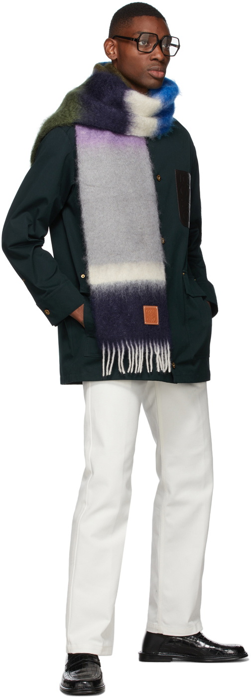 Loewe Multicolor Mohair Stripes Scarf Loewe