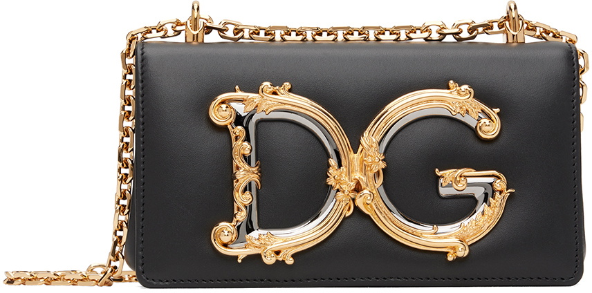 Dolce & Gabbana Black DG Girls Phone Bag Dolce & Gabbana