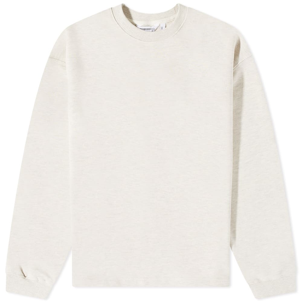 Uniform Bridge Men's Basic Crew Sweat in Oatmeal Uniform Bridge