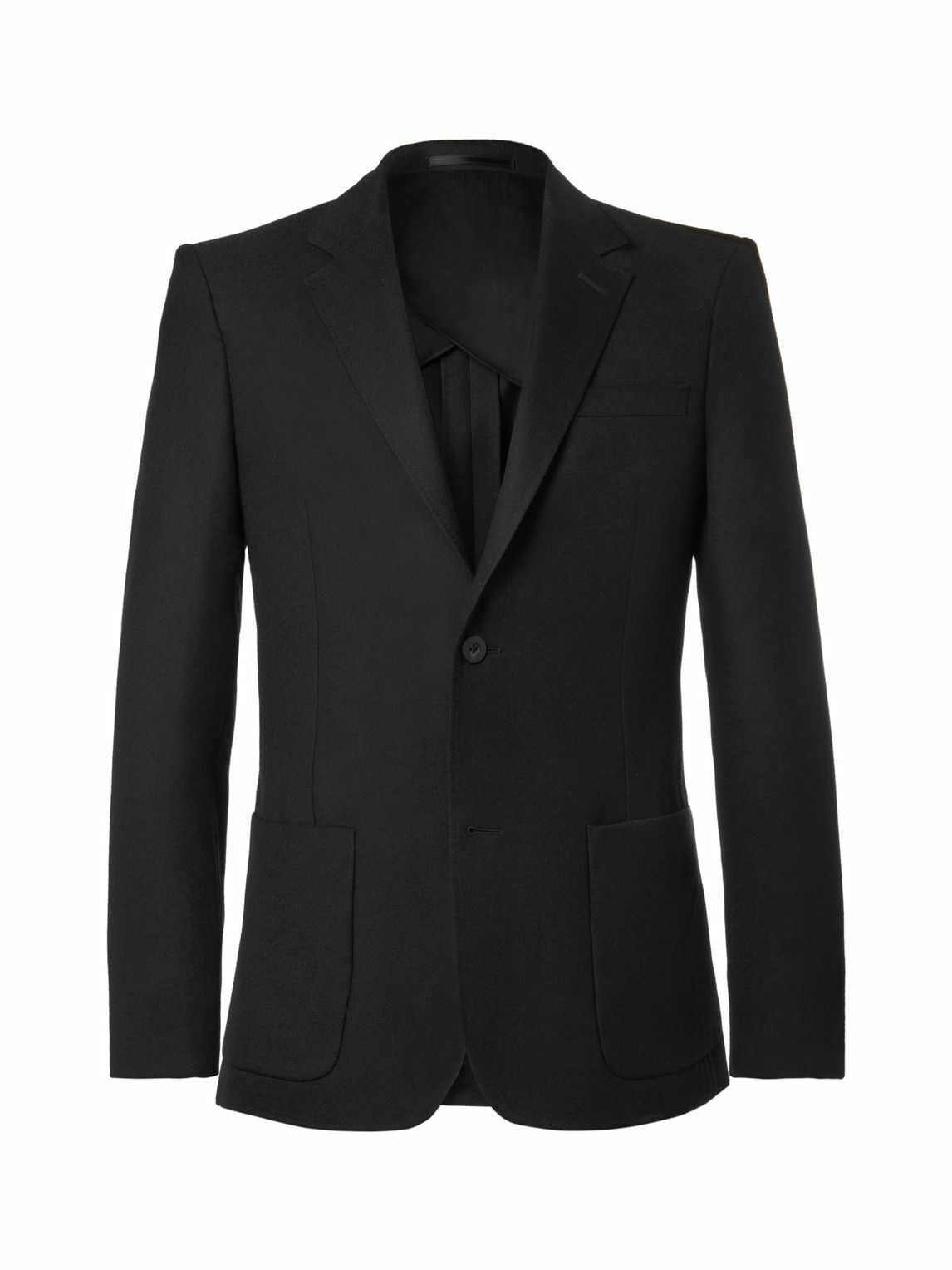 Mr P. - Black Unstructured Worsted Wool Blazer - Black Mr P.