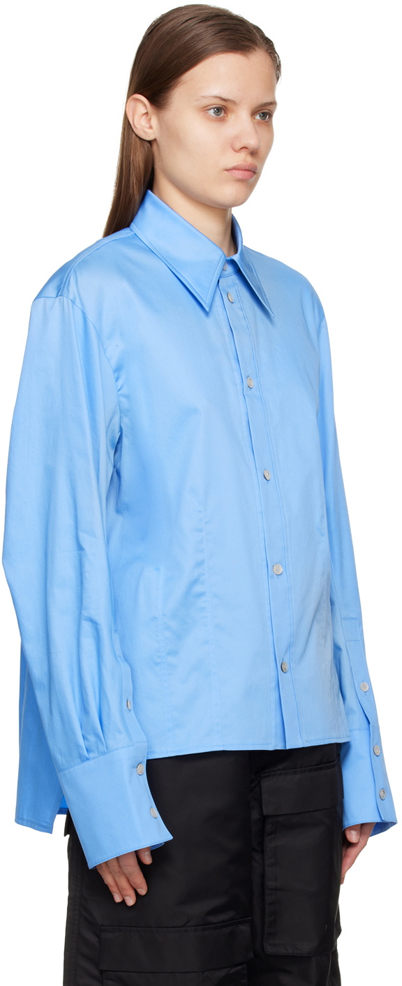 Wooyoungmi Blue Vented Shirt Wooyoungmi