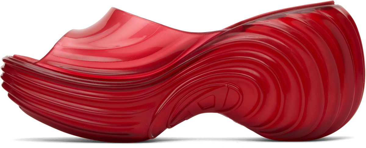 Diesel Red Melissa Edition Quantum Platform Heeled Sandals Diesel