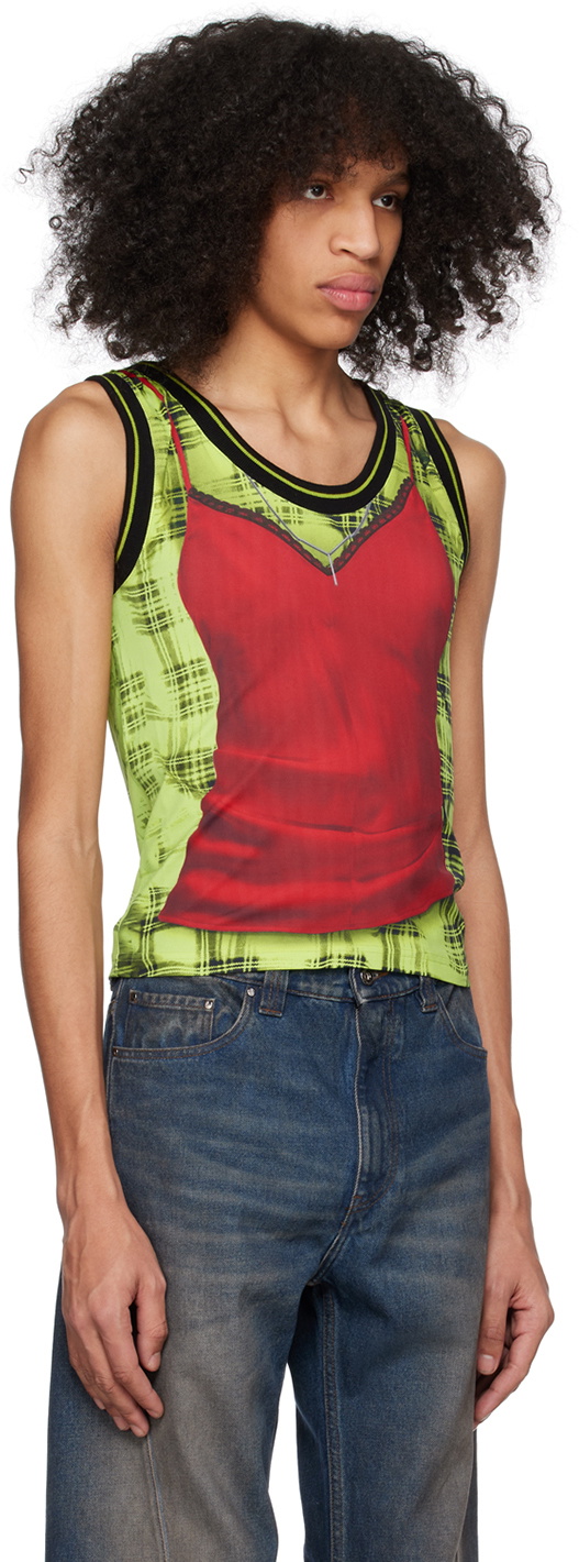 Y/Project Green Jean Paul Gaultier Edition Tank Top Y/Project