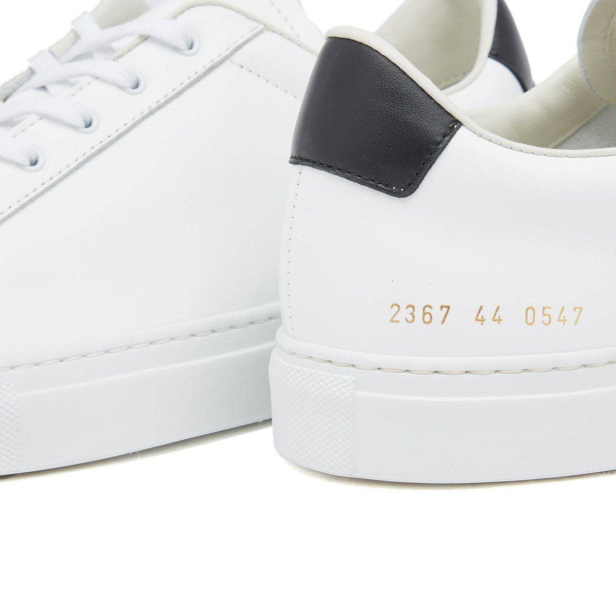 Common Projects Men's Retro Low Sneakers in White/Black Common Projects
