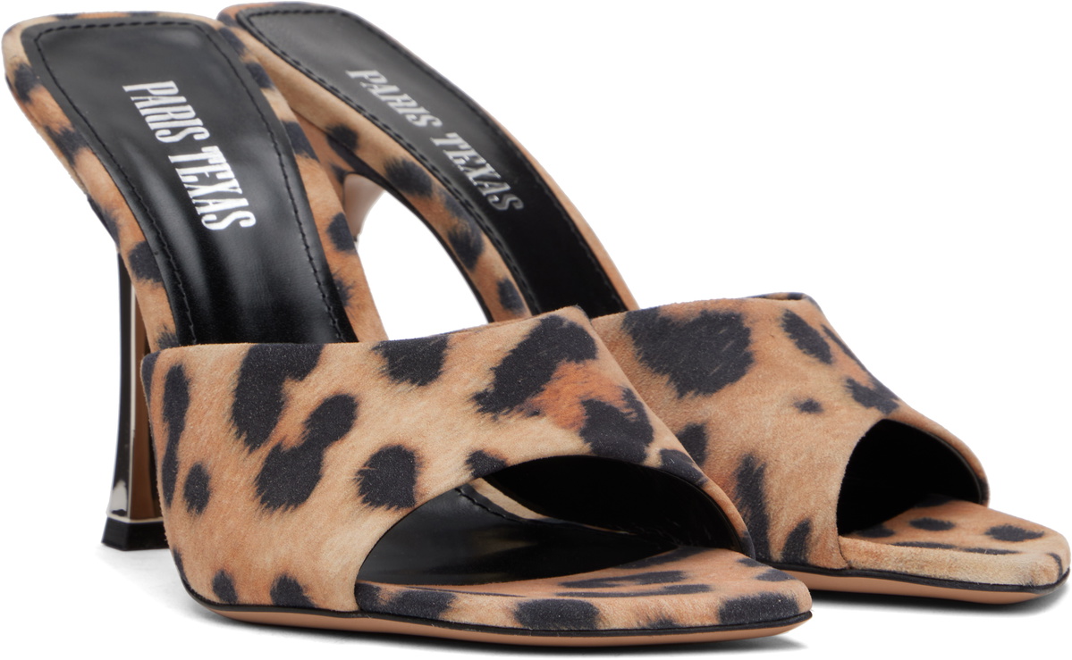 Paris Texas Black & Tan Lorena 100 Heeled Sandals Paris Texas