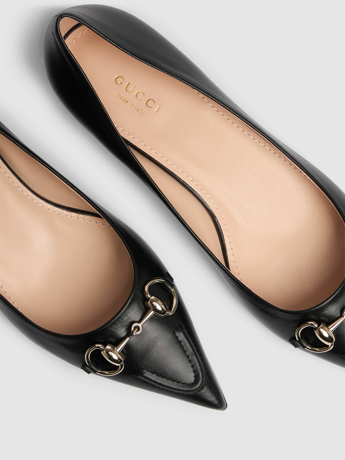 GUCCI Erin Leather Ballet Flats Gucci