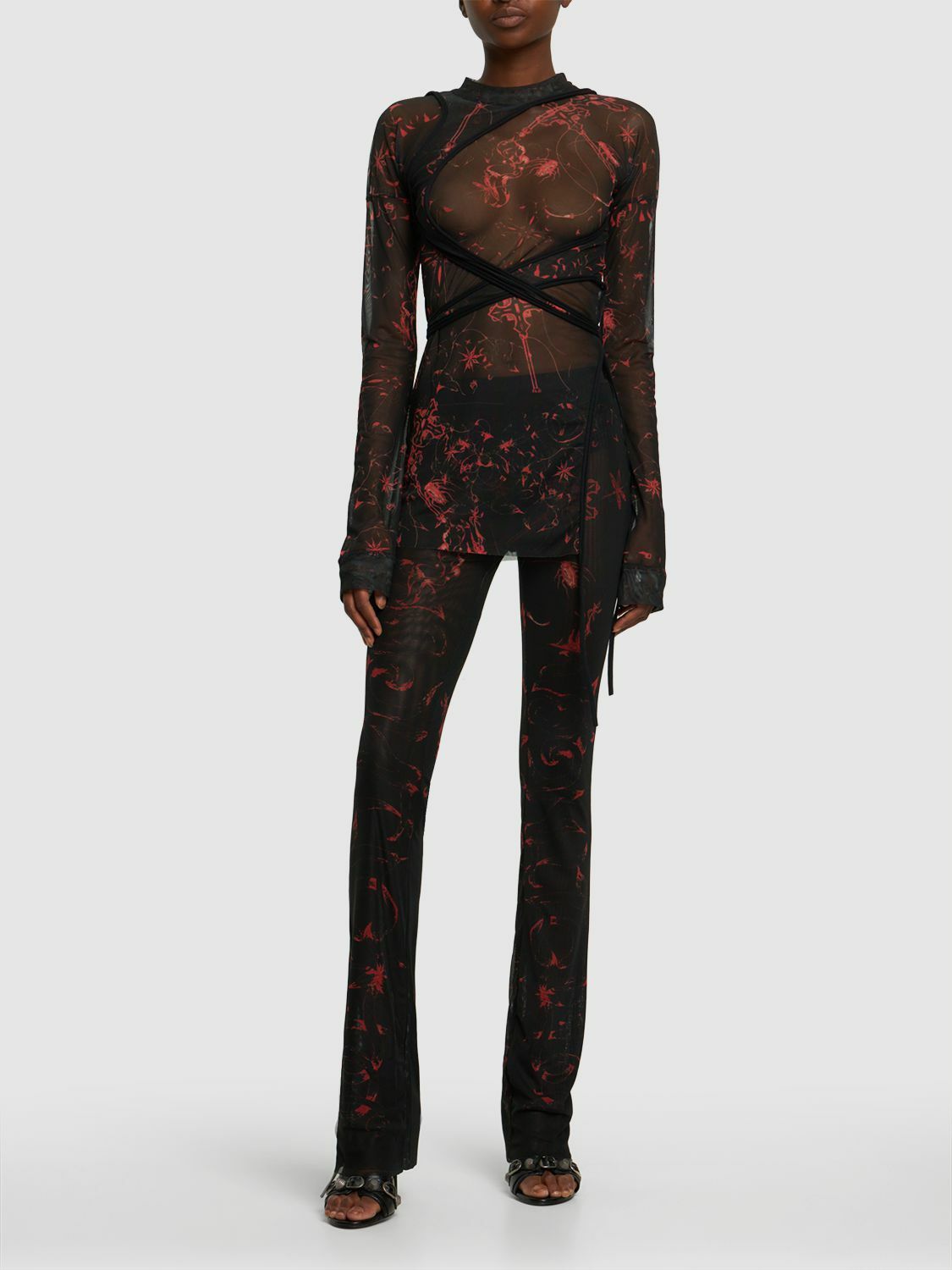 OTTOLINGER - Printed Mesh Pants Ottolinger