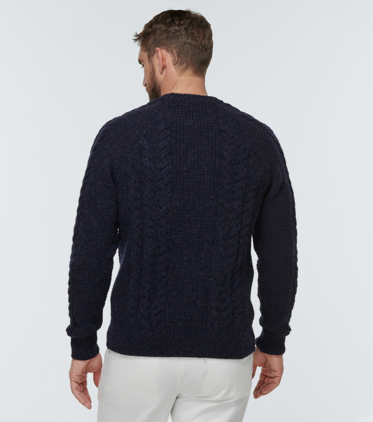 Sunspel - Cable-knit virgin wool sweater Sunspel