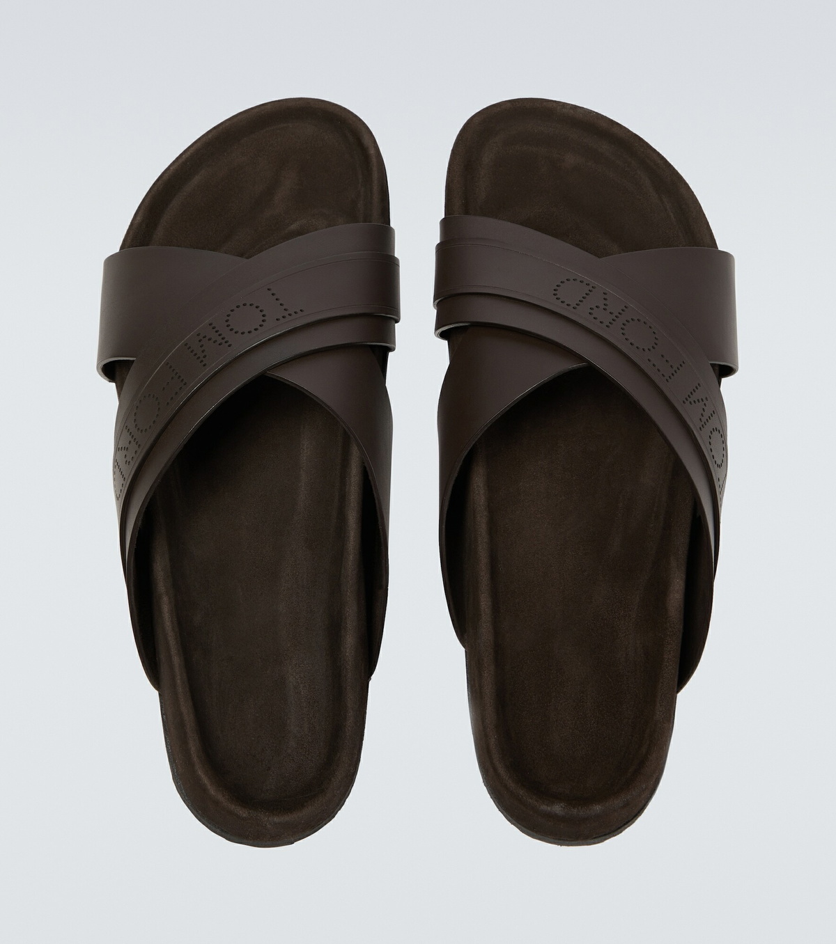 Tom Ford - Leather Wicklow slides TOM FORD