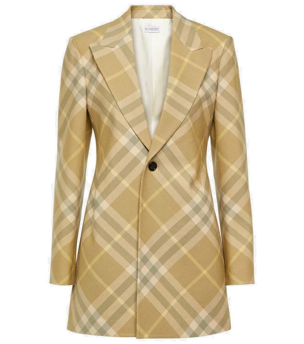 Burberry Burberry Check wool blazer Burberry