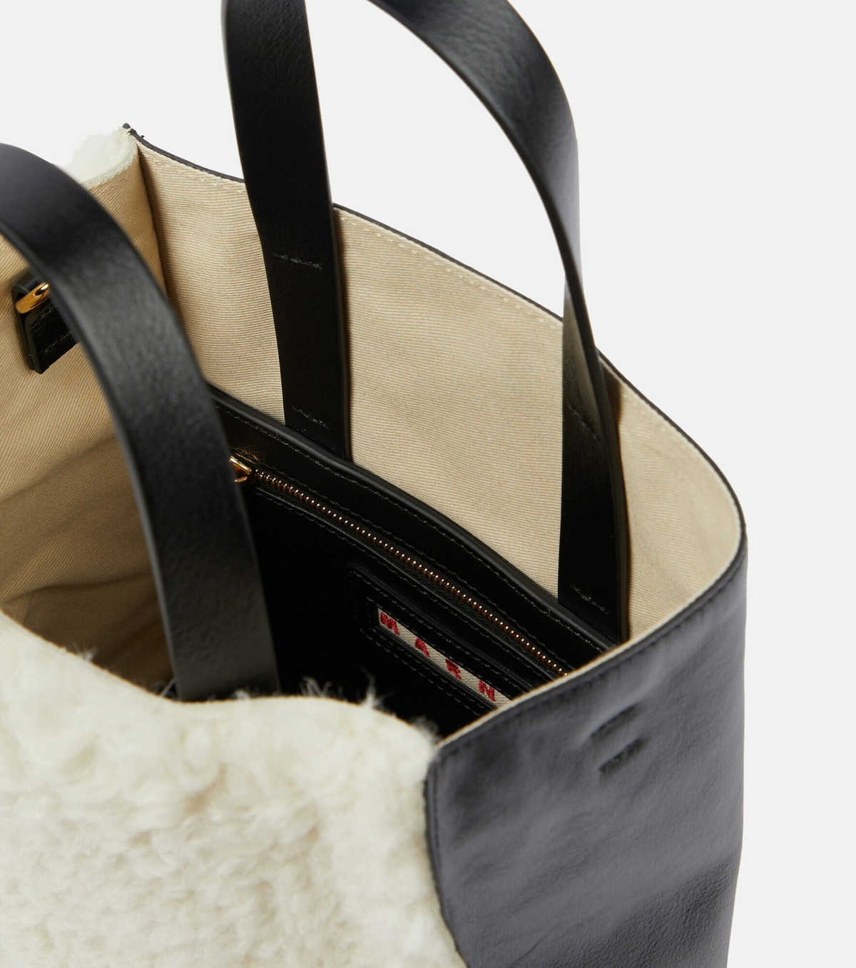 Marni - Museo shearling tote Marni