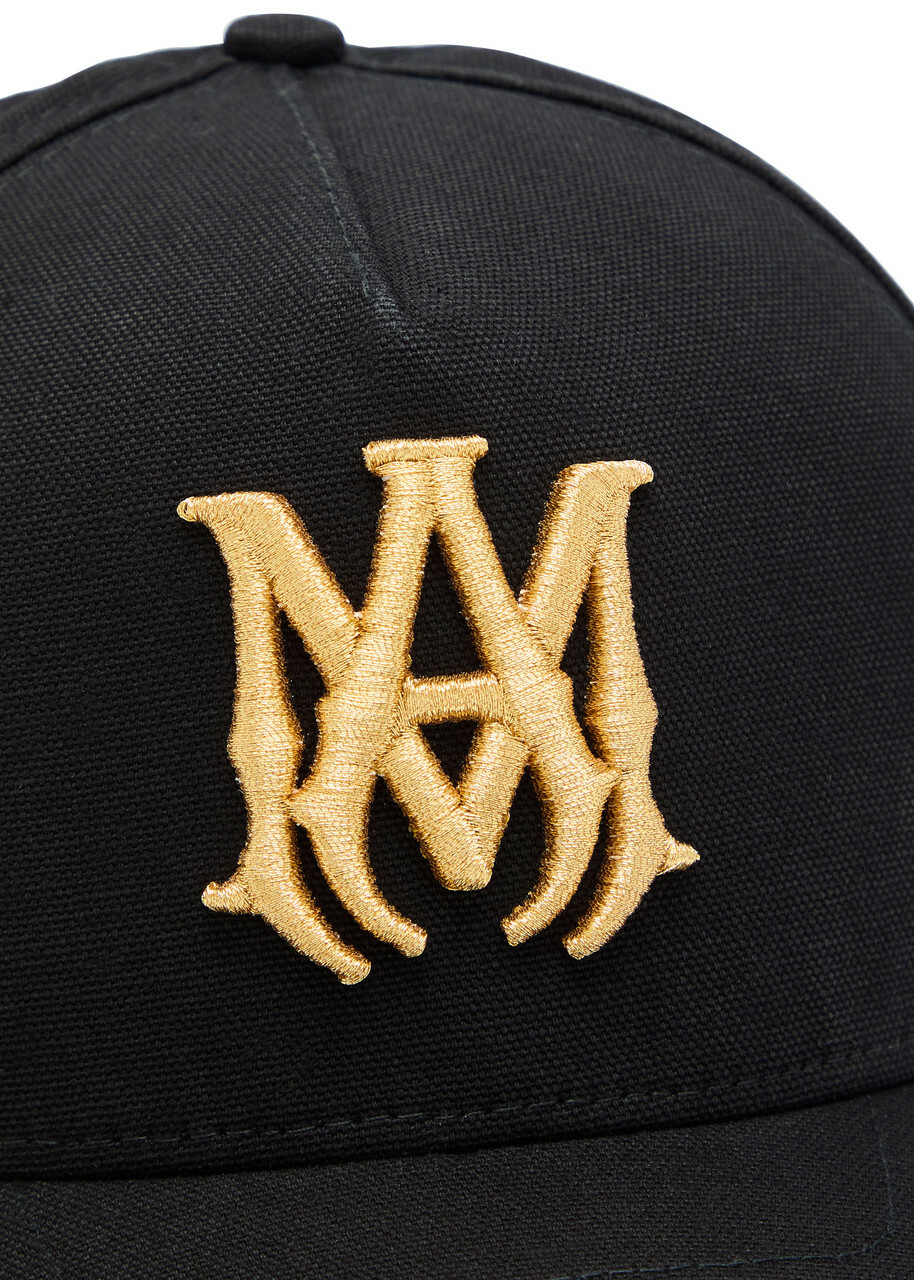 Amiri MA Logo-embroidered Canvas cap - Black - One Size Amiri