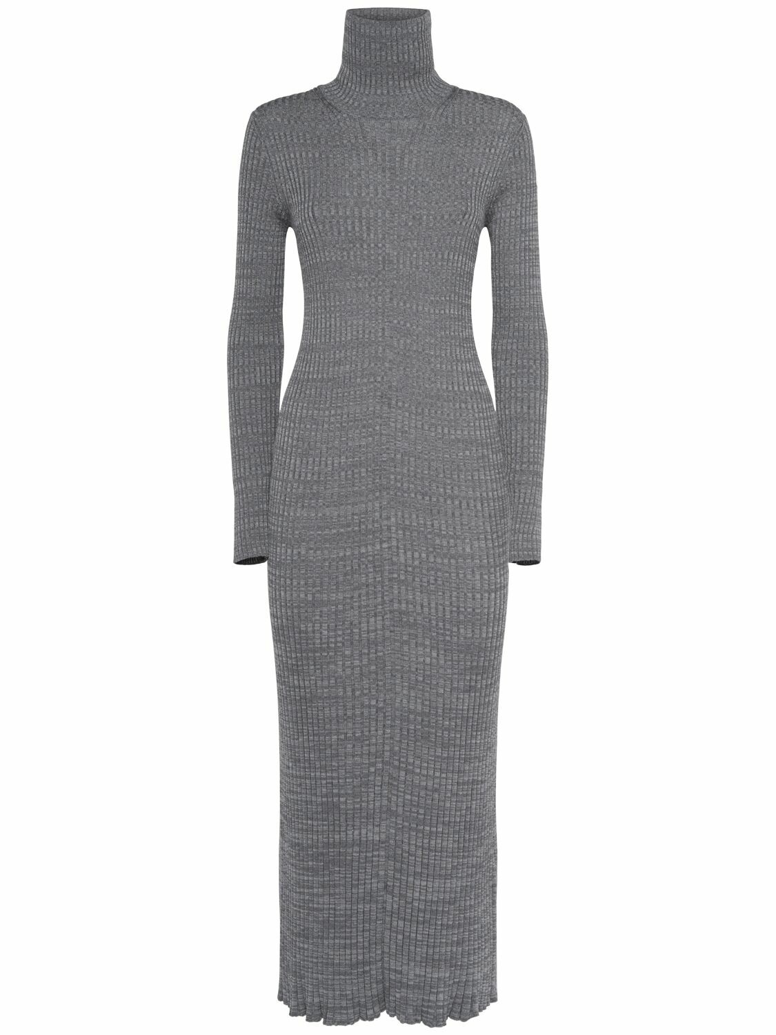 MONCLER Virgin Wool Midi Dress Moncler