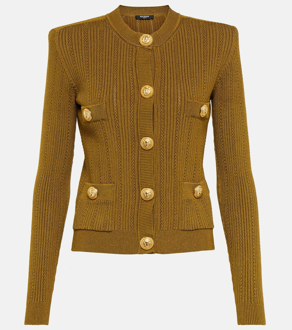 Balmain - Textured-knit cardigan Balmain