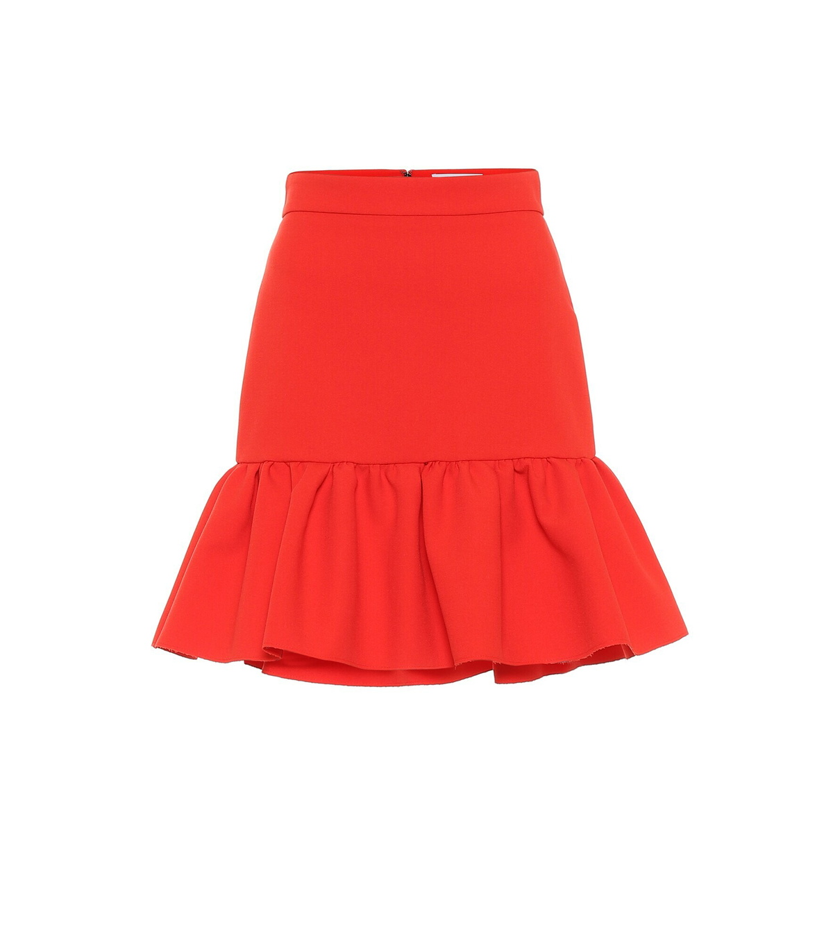 MSGM - Ruffled high-rise cady miniskirt MSGM
