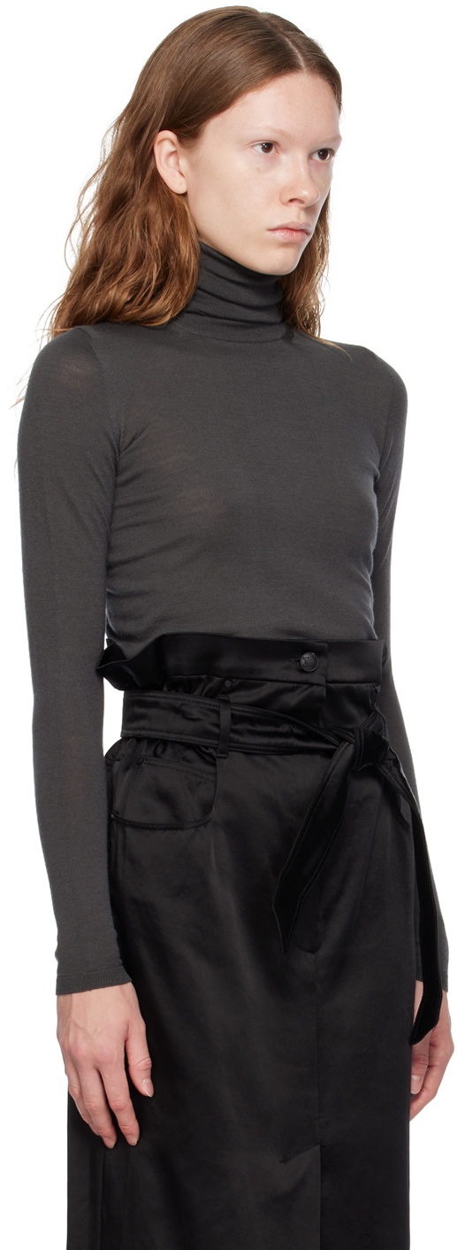 Max Mara Gray Palos Turtleneck Max Mara