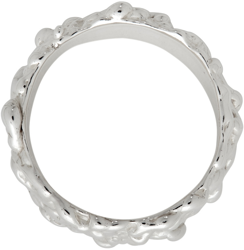 Faris Silver Roca Band Ring Faris