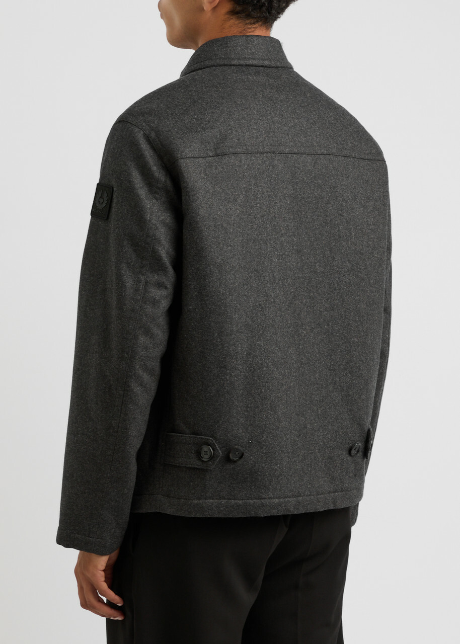 Belstaff Palmer Wool-blend Jacket Grey Belstaff