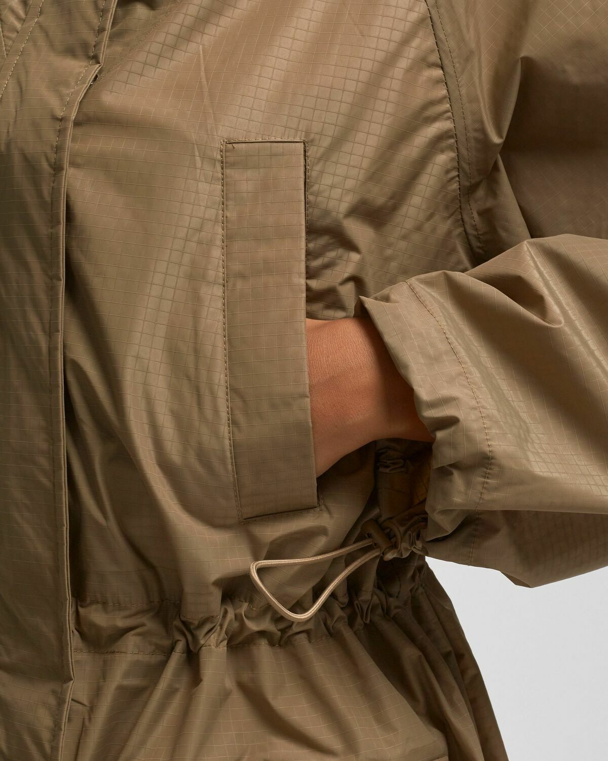 Ganni Parka Coat Brown - Womens - Coats GANNI