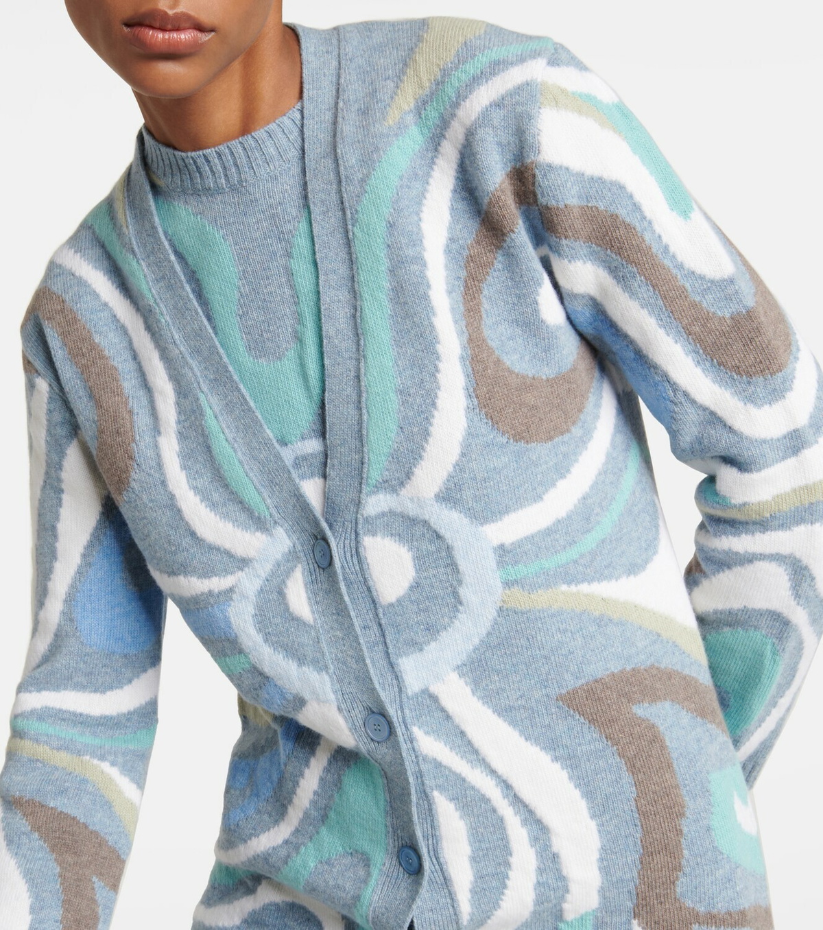 Pucci - x Fusalp intarsia wool cardigan Emilio Pucci