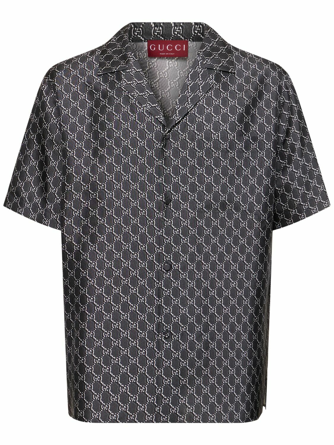GUCCI Gg Print Silk Shirt Gucci