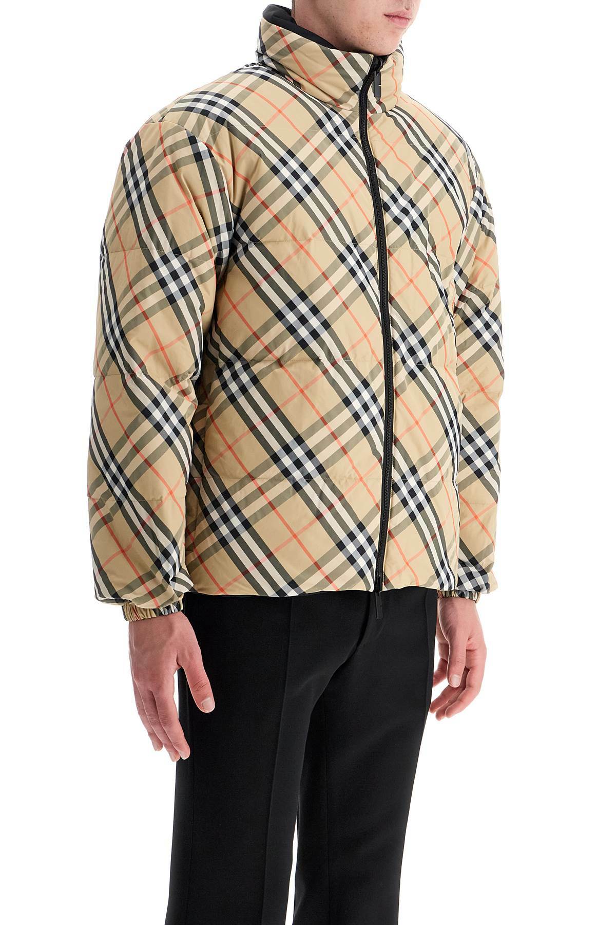 BURBERRY reversible nylon down jacket Beige Burberry