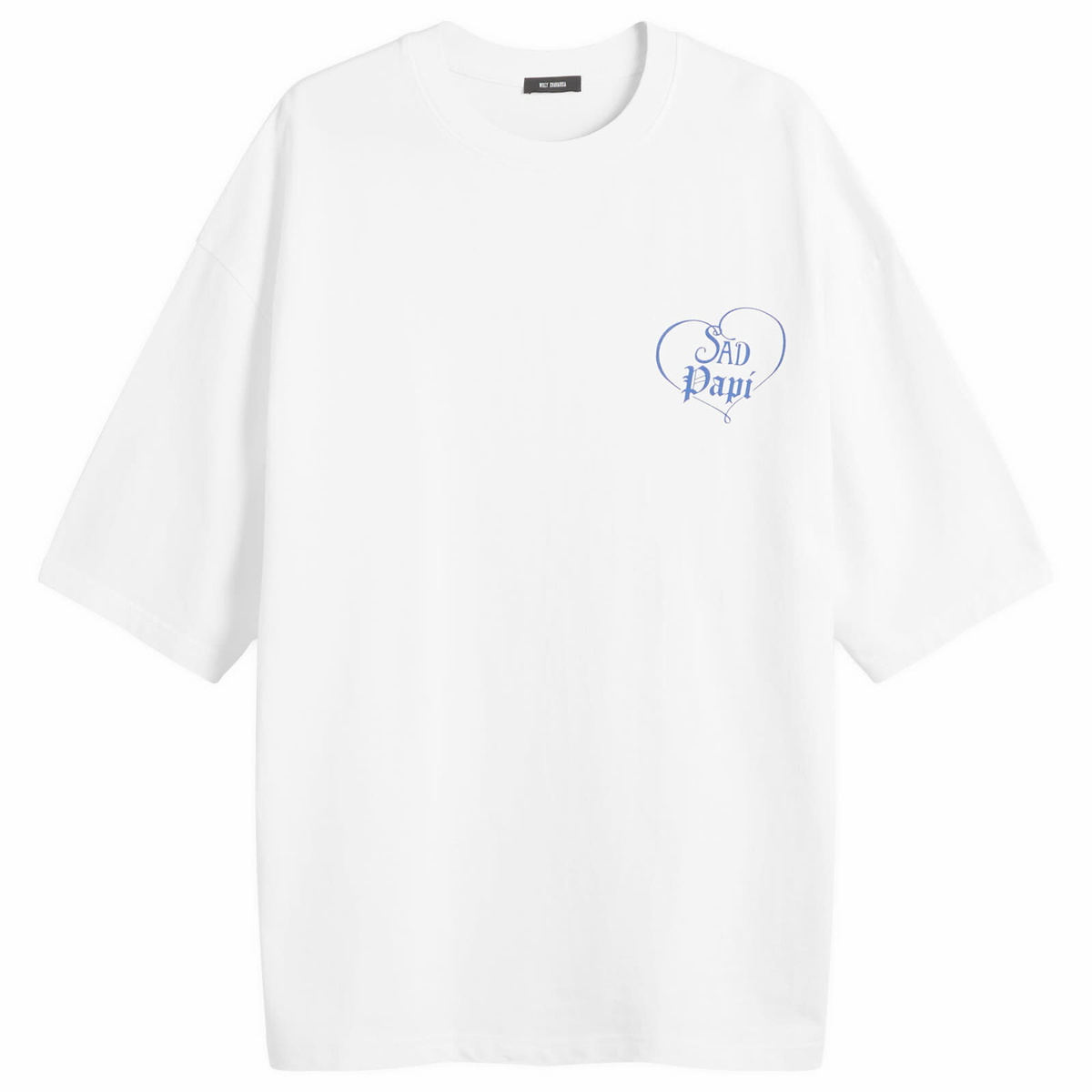 Willy Chavarria Men's Sad Papi T-Shirt in White Willy Chavarria