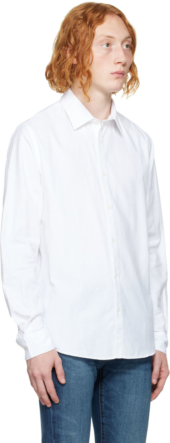 Sunspel White Buttoned Shirt Sunspel