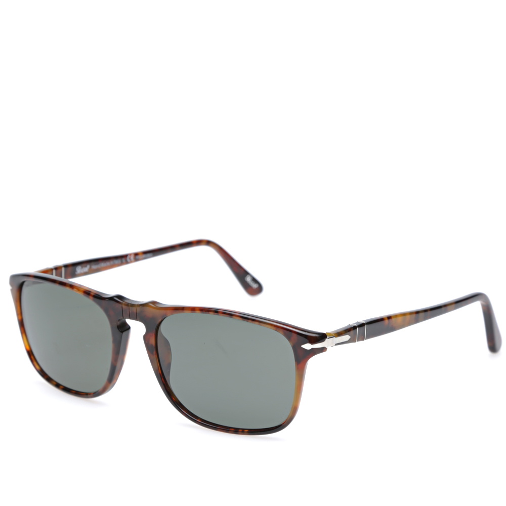 Persol 3059S Square Framed Polarised Aviator Sunglasses Persol