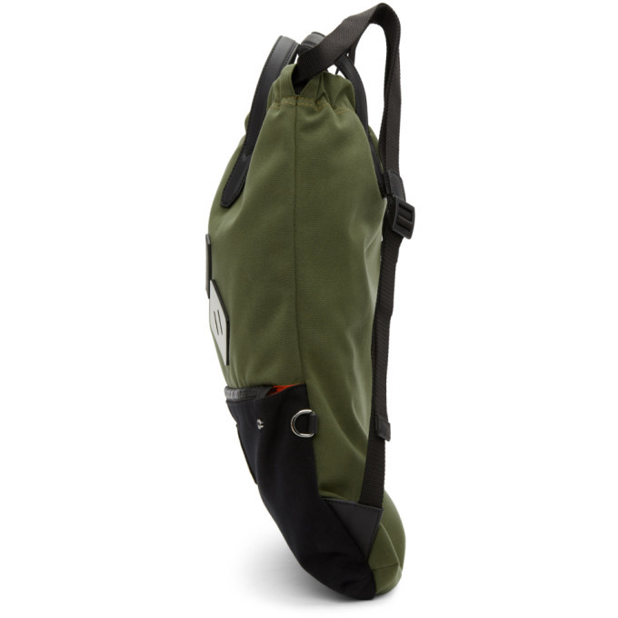 Fendi Green and Black Flat Face Backpack Fendi