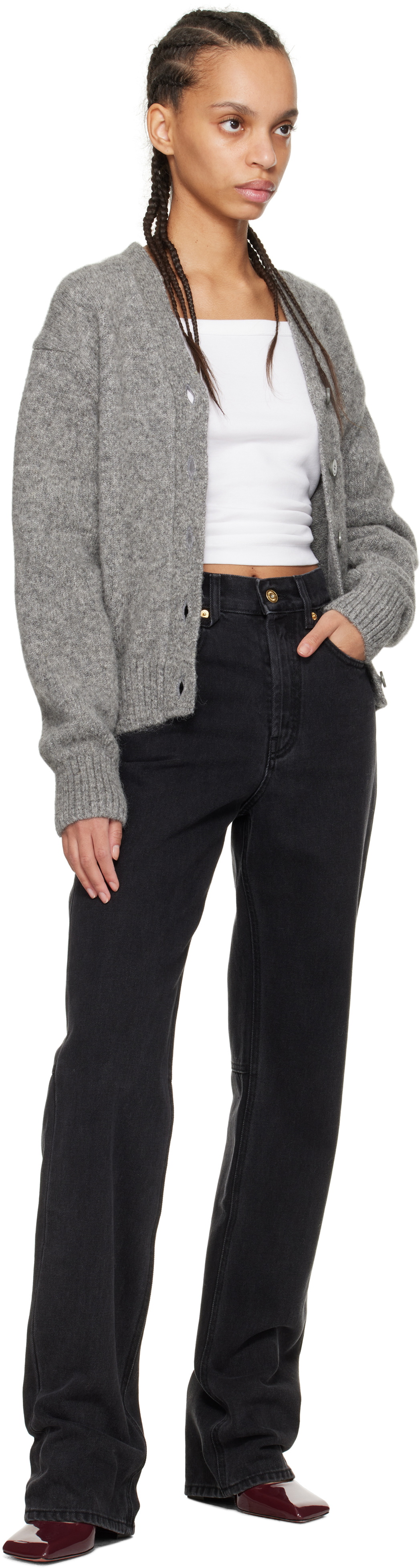 JACQUEMUS Gray 'The Jacquemus' Cardigan Jacquemus