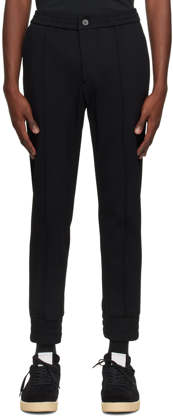 Solid Homme Black Drawstring Trousers Solid Homme