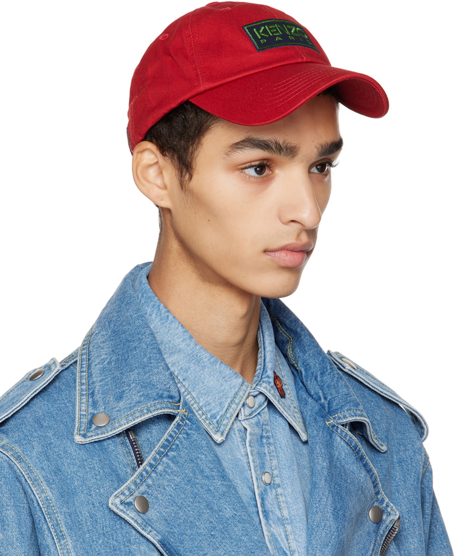 Kenzo Red Kenzo Paris Baseball Cap Kenzo