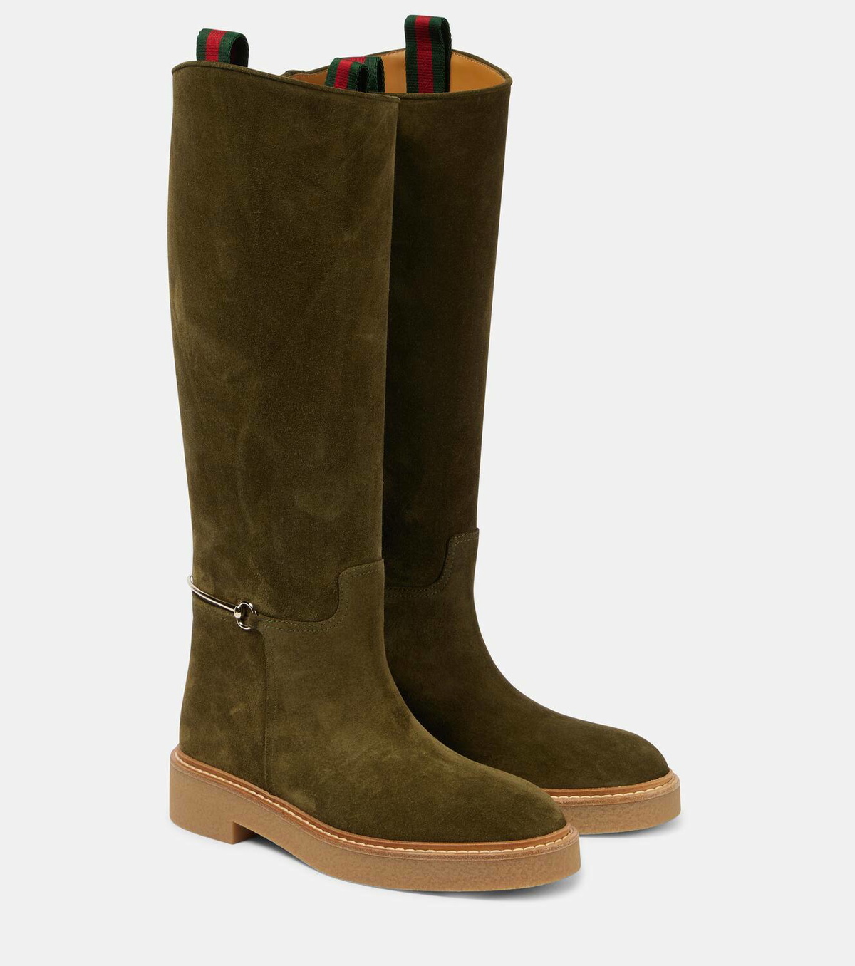 Gucci Horsebit suede knee-high boots Gucci