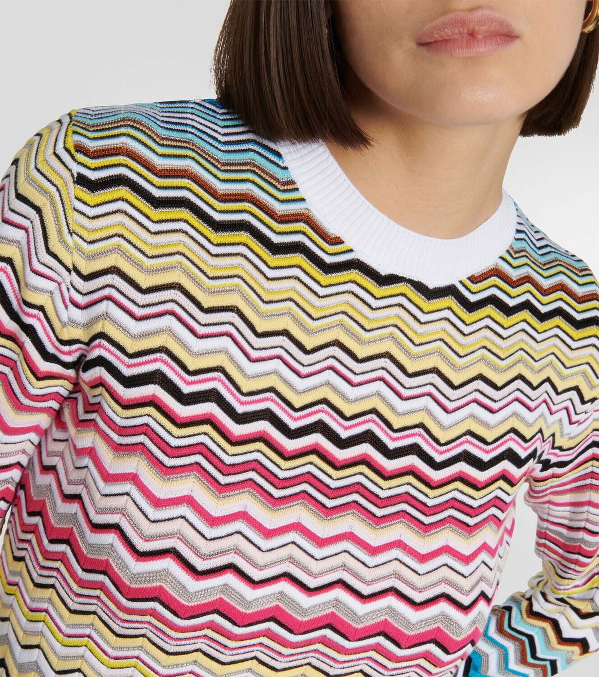 Missoni - Zig-zag knit cotton-blend sweater Missoni