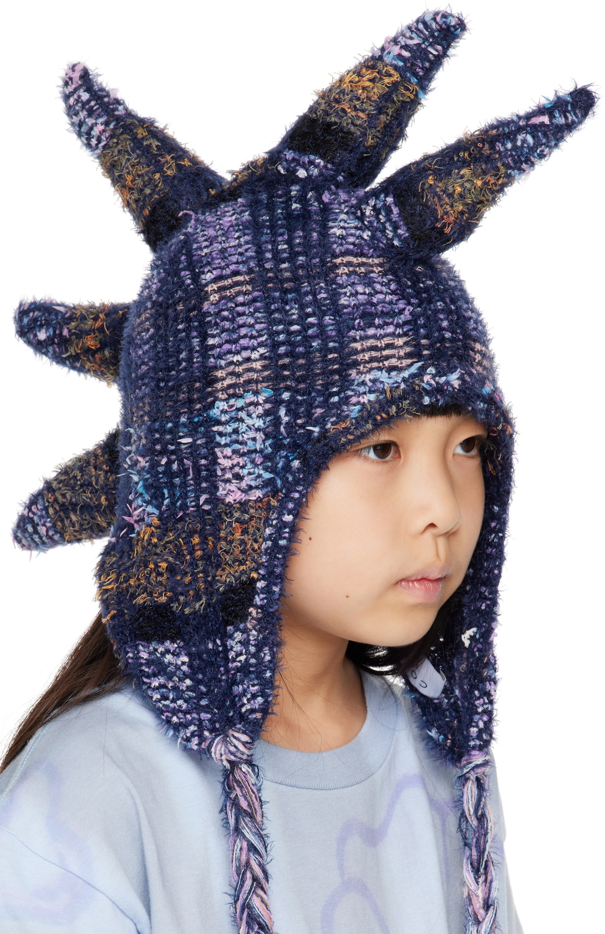Collina Strada Kids Purple Vitelli Edition Spiky Beanie Collina Strada